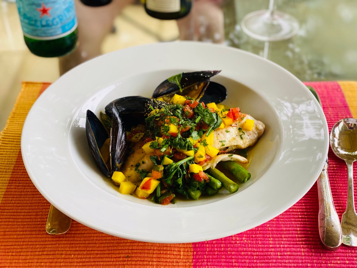Thomas John’s Snapper with Saffron Broth – Robby Dog Cooks