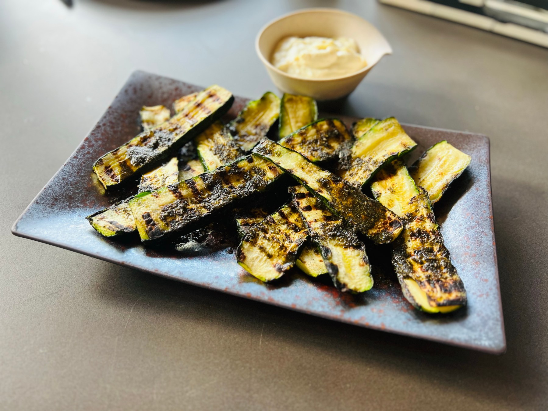 Claudia Roden’s Sweet and Sour Minty Grilled Courgettes – Robby Dog Cooks