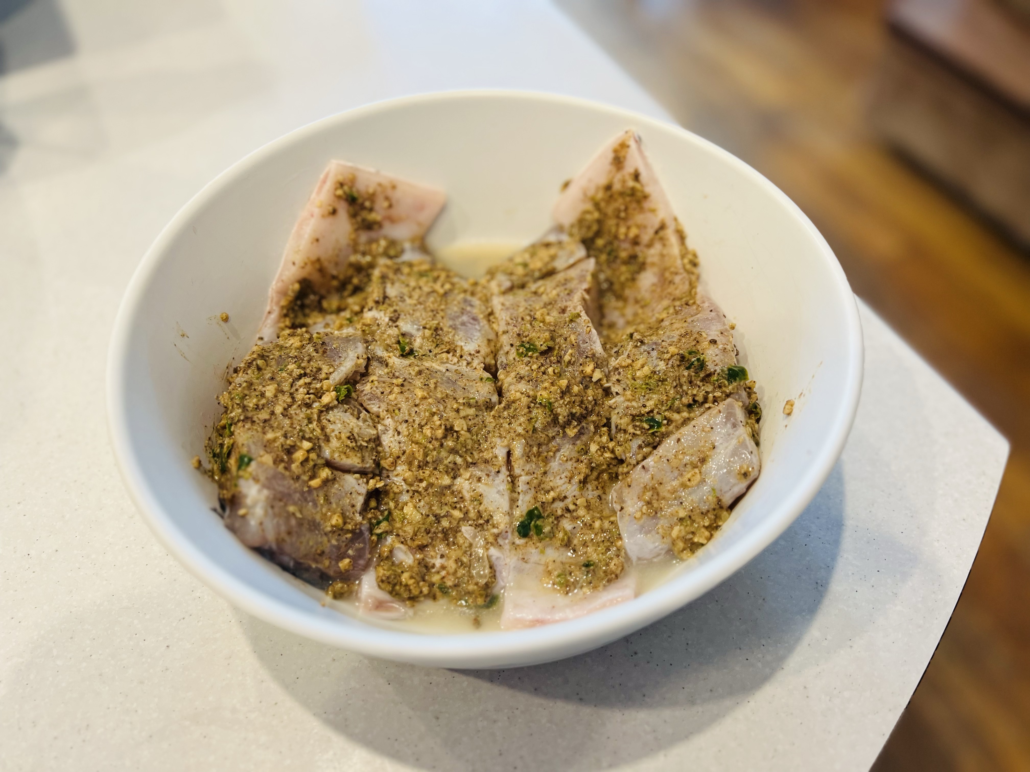 Vikrant Kapoor’s Pan-roasted Barramundi (Lasooni Tali Machli) – Robby ...